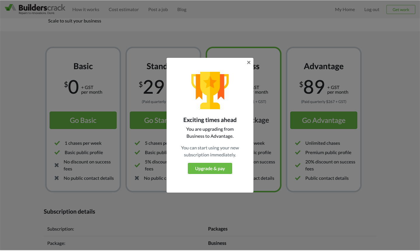 Managing your subscription – Knowledge Base